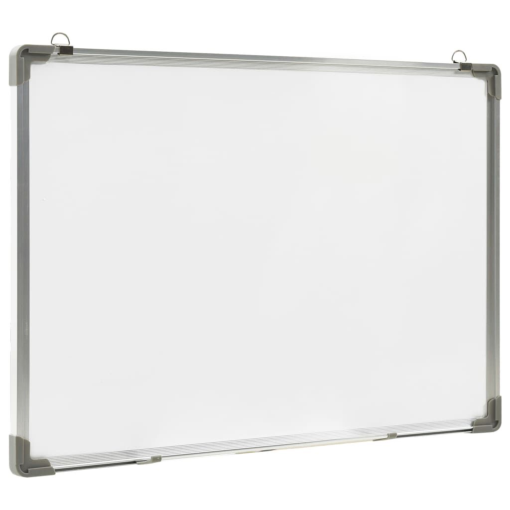 vidaXL Lavagna Magnetica Bianca Cancellabile a Secco 70x50 cm Acciaio ...