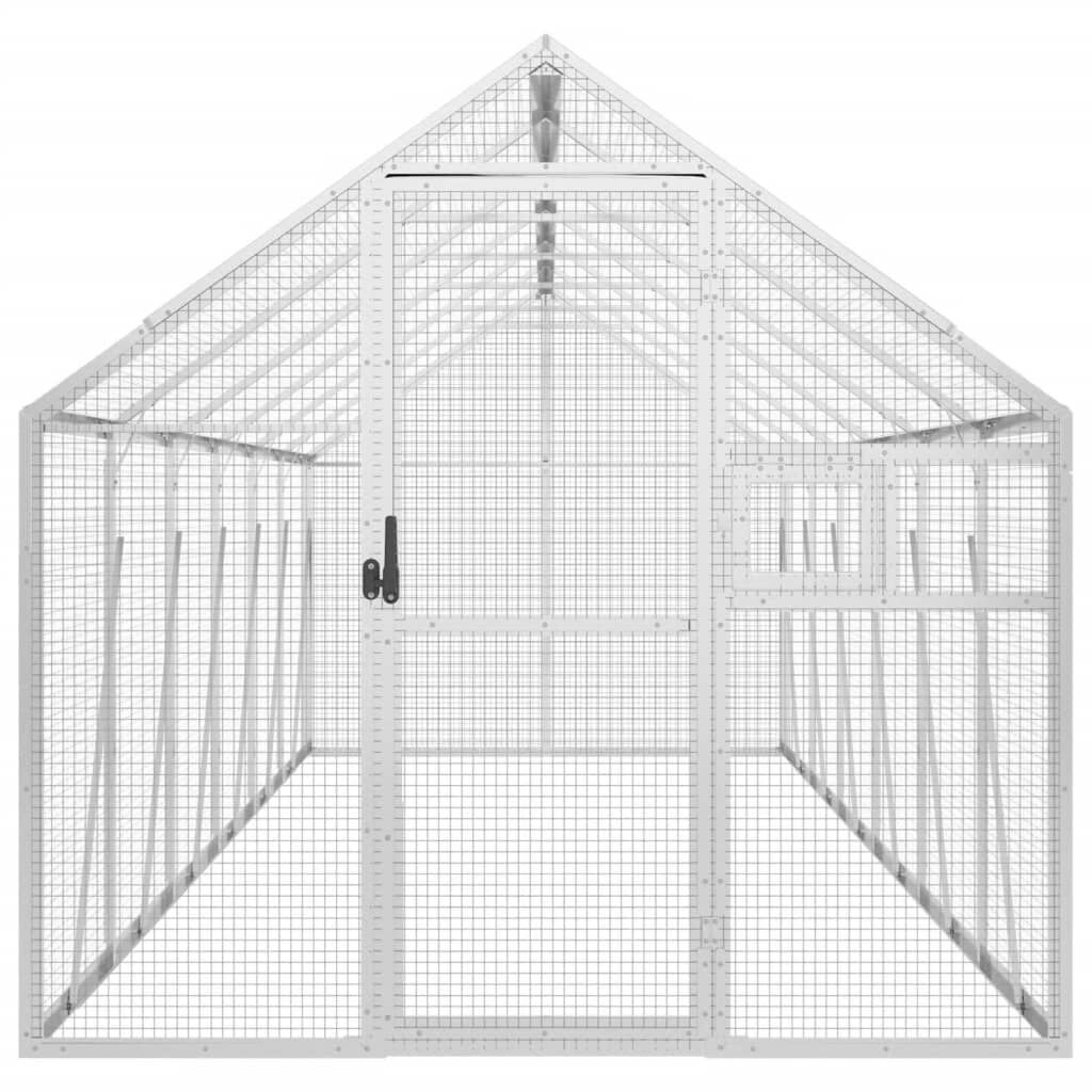 vidaXL Voliera Argento 1,79x6x1,85 m in Alluminio | vidaXL.it