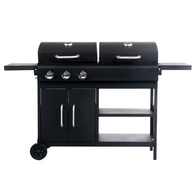 vidaXL Barbecue Combinato Carbone e Gas 3 Fuochi | vidaXL.it